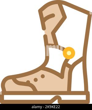 boots motorcycle color icon vector illustration Stock Vector Image ...
