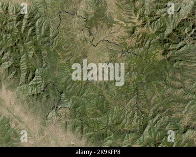 Berovo, municipality of Macedonia. Low resolution satellite map ...