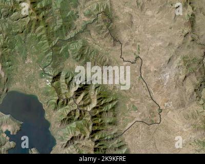 Bitola, municipality of Macedonia. Low resolution satellite map ...