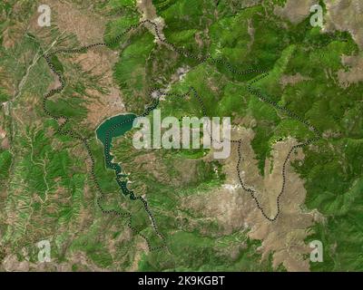 Debar, municipality of Macedonia. High resolution satellite map ...