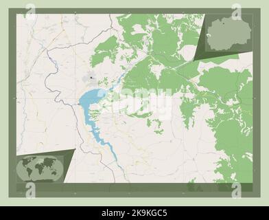 Debar, municipality of Macedonia. Open Street Map Stock Photo - Alamy