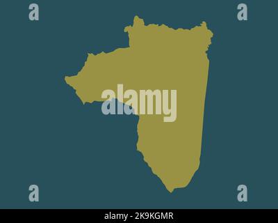 Dojran, municipality of Macedonia. Solid color shape. Locations and ...