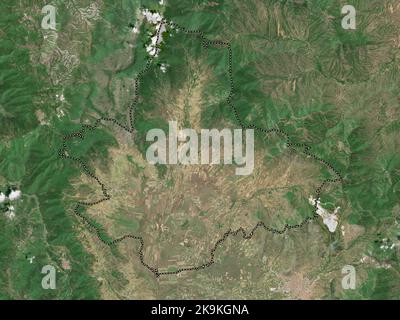 Dolneni, municipality of Macedonia. Low resolution satellite map ...