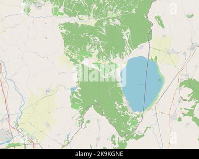 Dojran, municipality of Macedonia. Open Street Map. Locations and names ...