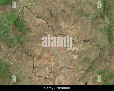 Mogila, municipality of Macedonia. High resolution satellite map ...