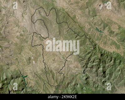 Negotino, municipality of Macedonia. Low resolution satellite map ...