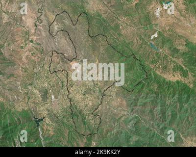 Negotino, municipality of Macedonia. High resolution satellite map ...