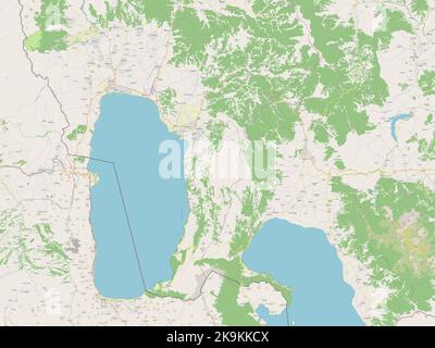 Ohrid, municipality of Macedonia. Open Street Map. Corner auxiliary ...