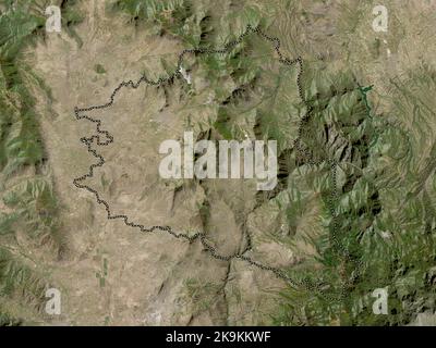 Prilep, municipality of Macedonia. Low resolution satellite map ...