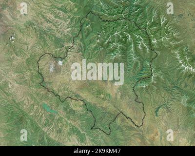Radovis, municipality of Macedonia. High resolution satellite map ...