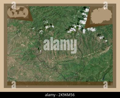 Rankovce, municipality of Macedonia. Low resolution satellite map Stock ...