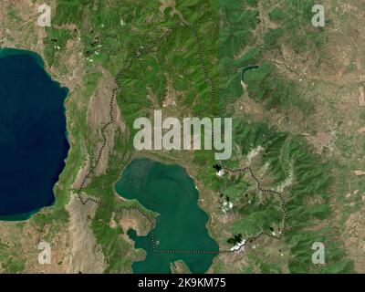 Resen, municipality of Macedonia. High resolution satellite map ...