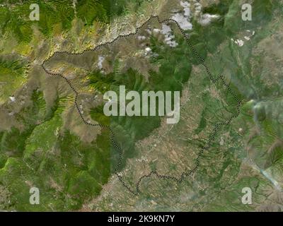 Tearce, municipality of Macedonia. Low resolution satellite map ...