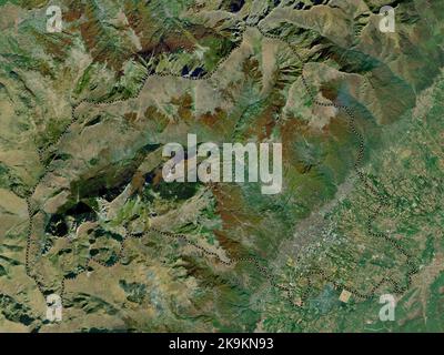 Tetovo, municipality of Macedonia. High resolution satellite map ...