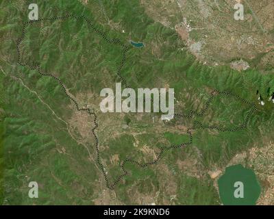 Valandovo, municipality of Macedonia. High resolution satellite map ...