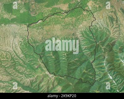 Zrnovci, municipality of Macedonia. High resolution satellite map ...