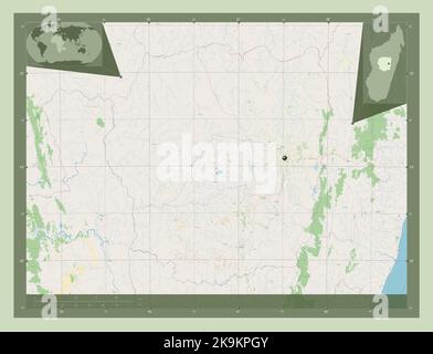 Antananarivo, autonomous province of Madagascar. Open Street Map Stock ...