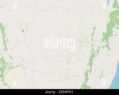 Antananarivo, autonomous province of Madagascar. Open Street Map ...