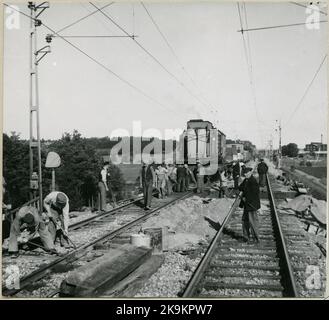 Knivsta railway station Stock Photo - Alamy