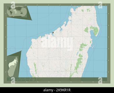 Mahajanga, autonomous province of Madagascar. Open Street Map Stock ...