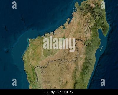 Mahajanga, autonomous province of Madagascar. Low resolution satellite ...