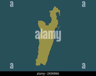 Toamasina, autonomous province of Madagascar. Solid color shape ...