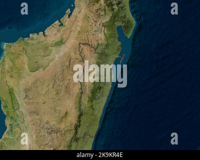 Toamasina, autonomous province of Madagascar. Low resolution satellite ...