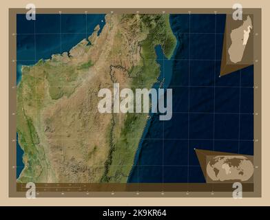 Toamasina, autonomous province of Madagascar. Low resolution satellite ...