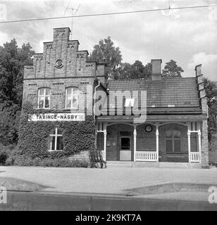 The Taxinge-Näsby station Stock Photo - Alamy