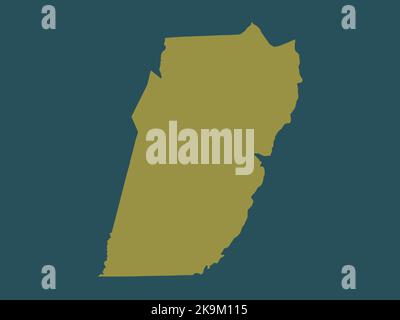 Balaka, district of Malawi. Solid color shape. Locations and names of ...