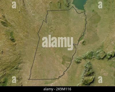 Balaka, district of Malawi. Low resolution satellite map. Locations and ...