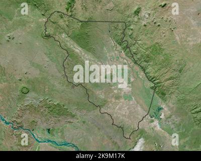 Chikwawa, district of Malawi. High resolution satellite map. Locations ...