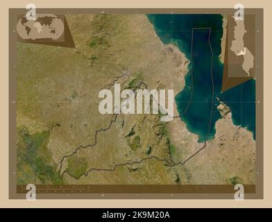 Dedza, district of Malawi. Low resolution satellite map Stock Photo - Alamy