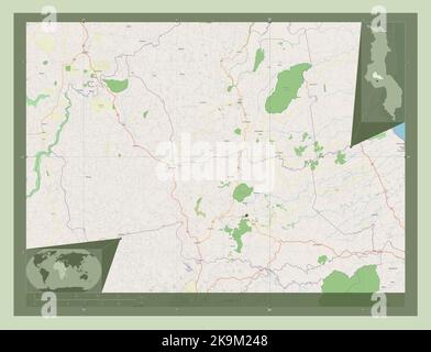 Dowa, district of Malawi. Open Street Map Stock Photo - Alamy