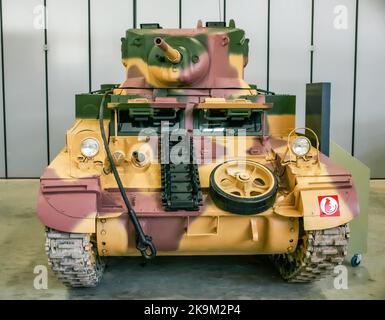The USA Light Tank M3A1 Stuart mk III (1941) at the Military Museum in ...
