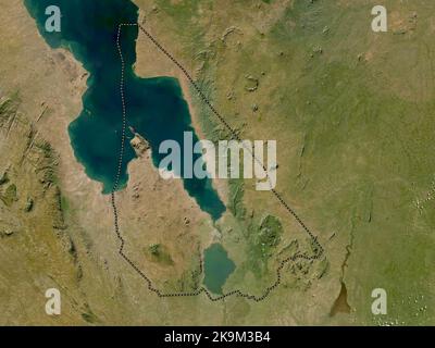 Mangochi, district of Malawi. Low resolution satellite map. Locations ...