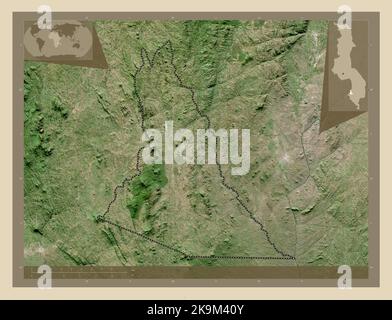 Mwanza, district of Malawi. High resolution satellite map Stock Photo ...