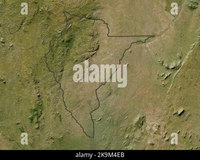 Neno, district of Malawi. Low resolution satellite map. Locations of ...