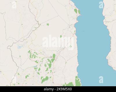 Rumphi, district of Malawi. Open Street Map. Locations and names of ...