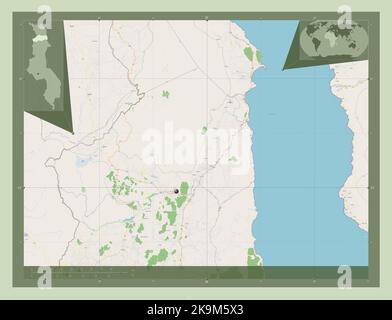 Rumphi, district of Malawi. Open Street Map Stock Photo - Alamy