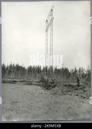 Carrying post in Porjus Stock Photo - Alamy