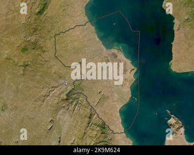 Salima, district of Malawi. Low resolution satellite map. Locations and ...
