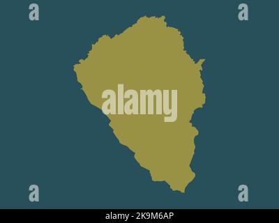 Thyolo, district of Malawi. Solid color shape. Locations and names of ...