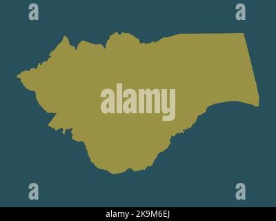 Zomba, district of Malawi. Solid color shape. Locations and names of ...