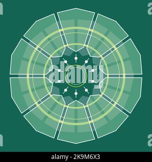 Business ecosystem organisation hexagone diagram scheme template Stock ...