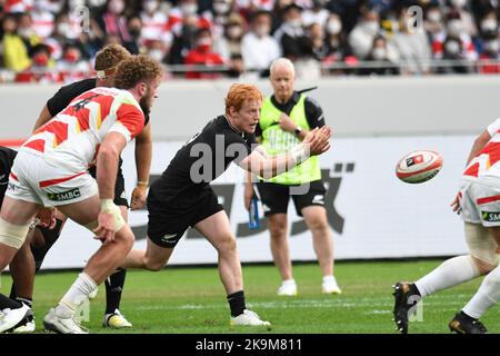 New Zealand's Finlay Christie during the rugby test match between Japan ...