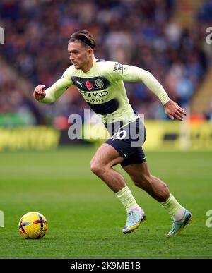 Manchester City's Jack Grealish and Leicester City's Youri Tielemans ...