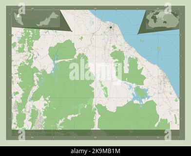 Kelantan, state of Malaysia. Open Street Map Stock Photo - Alamy