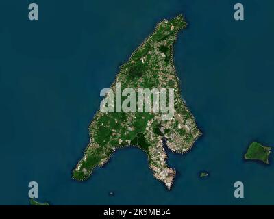 Labuan, federal territory of Malaysia. Low resolution satellite map ...