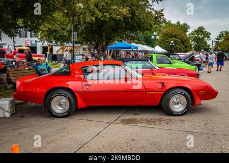 Classic Pontiac Trans Am side view isolated on white background Stock ...